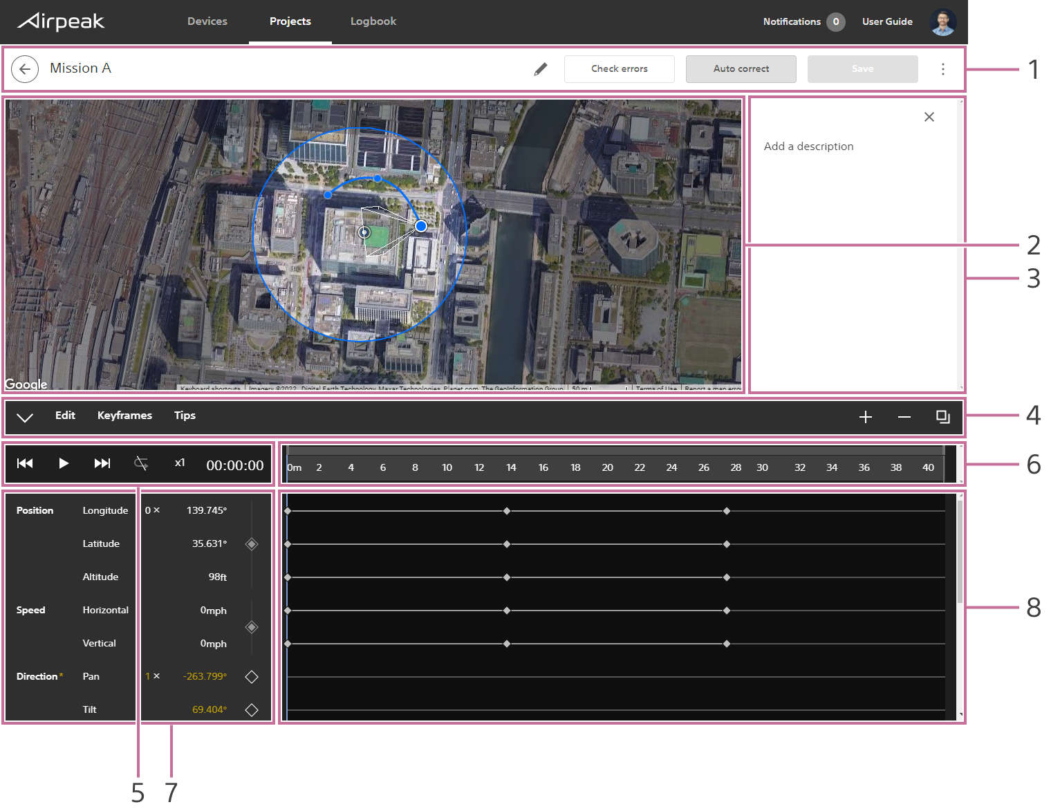 Creating a mission | Airpeak Base User Guide